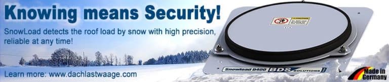 Dachlastwaage, Schneelastsensor, Schneelastwaage, SnowLoad Sensor